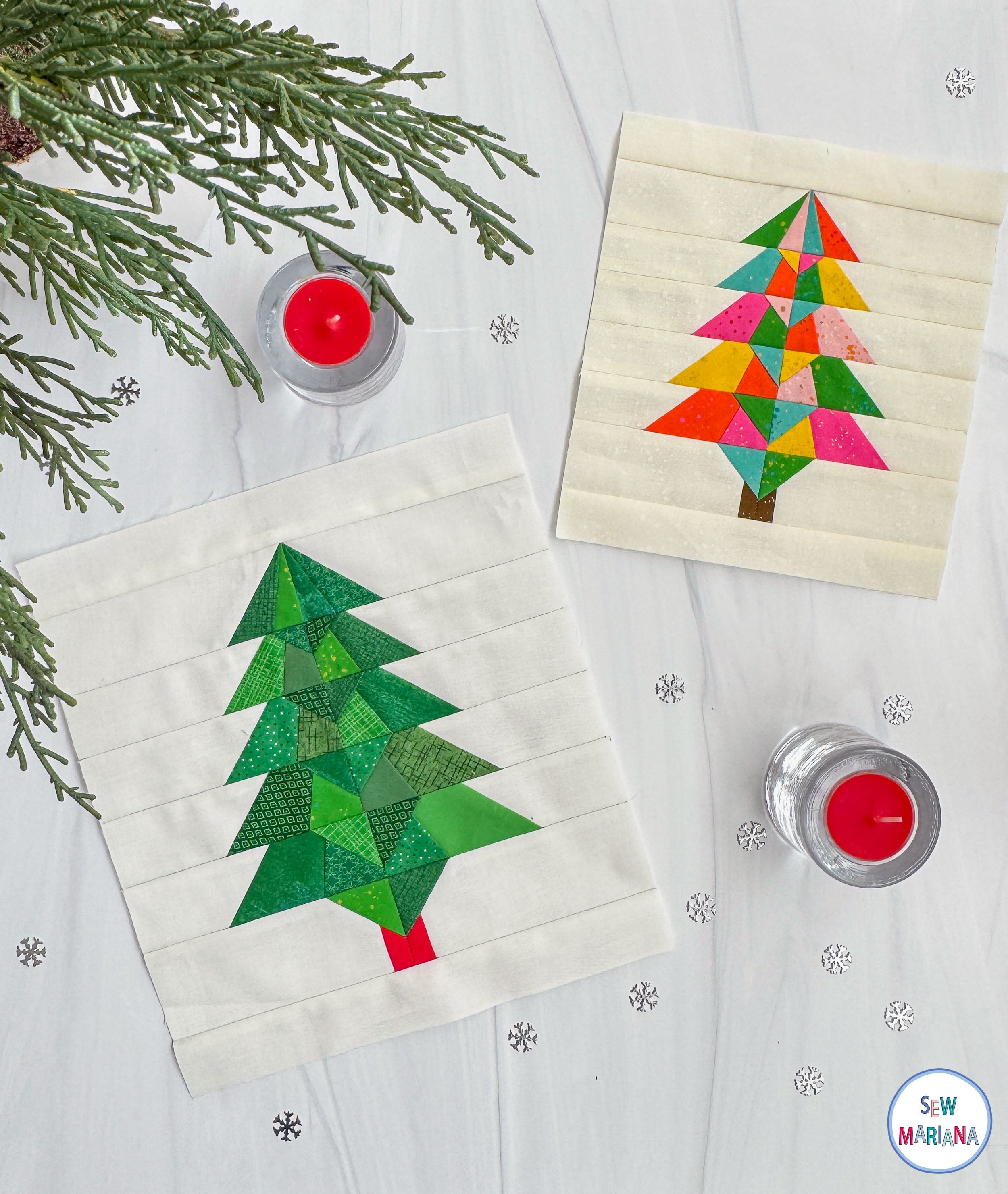 Holiday Tree FPP Quilt Block Pattern - PDF – Sew Mariana